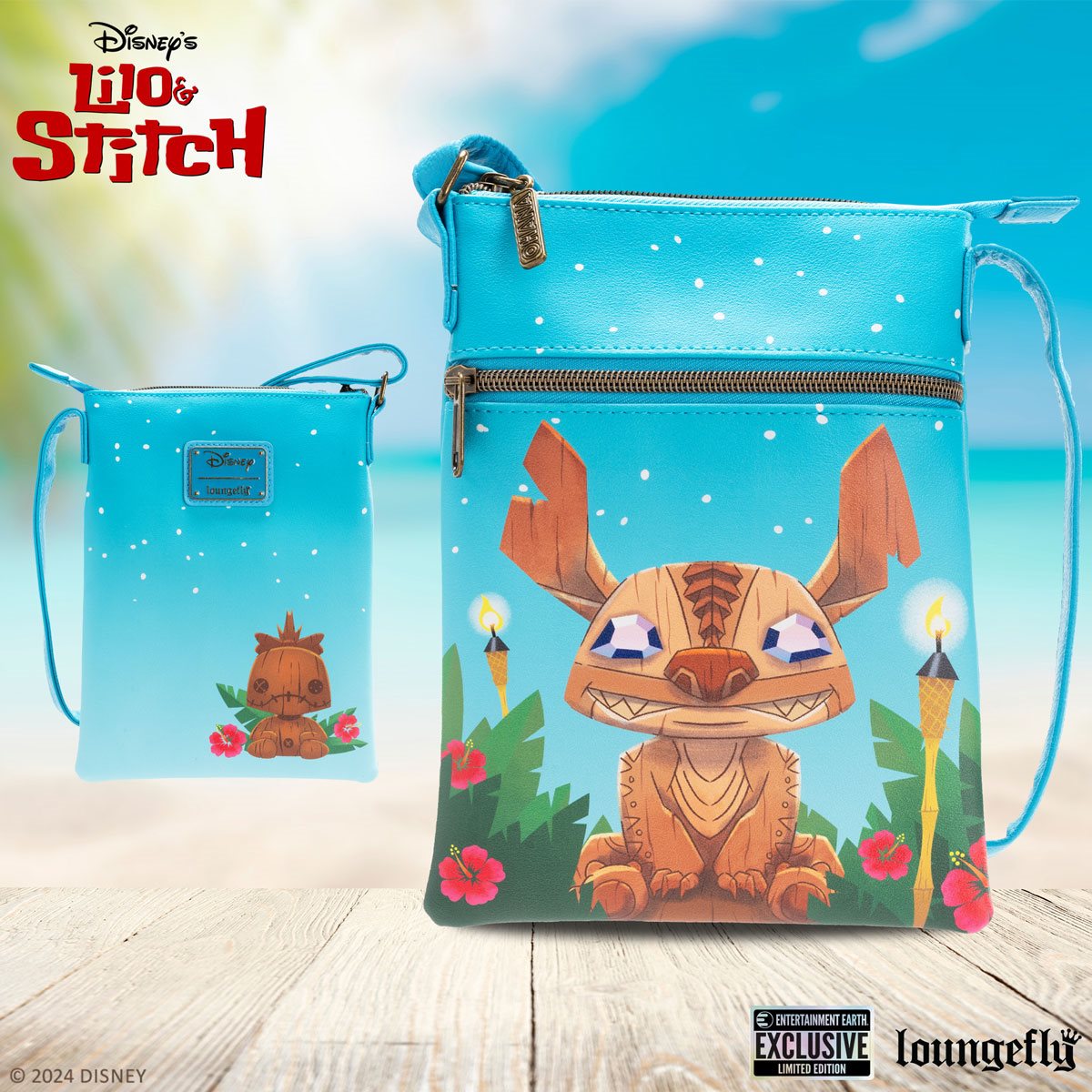 IN STOCK! Lilo and Stitch Tiki Stitch Passport Bag - Entertainment Ear ...