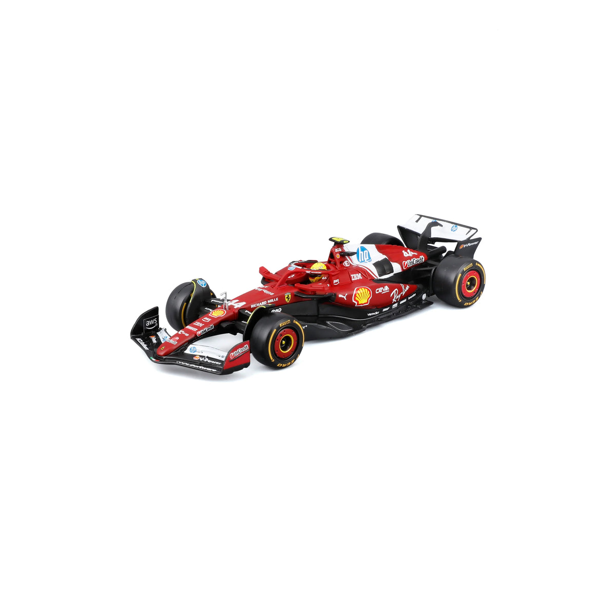 IN STOCK! Formula 1 Ferrari SFR Season Car Lewis Hamilton #44 with Hel ...
